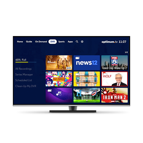 Optimum TV Packages w/ Cloud DVR, On-Demand, Stream TV